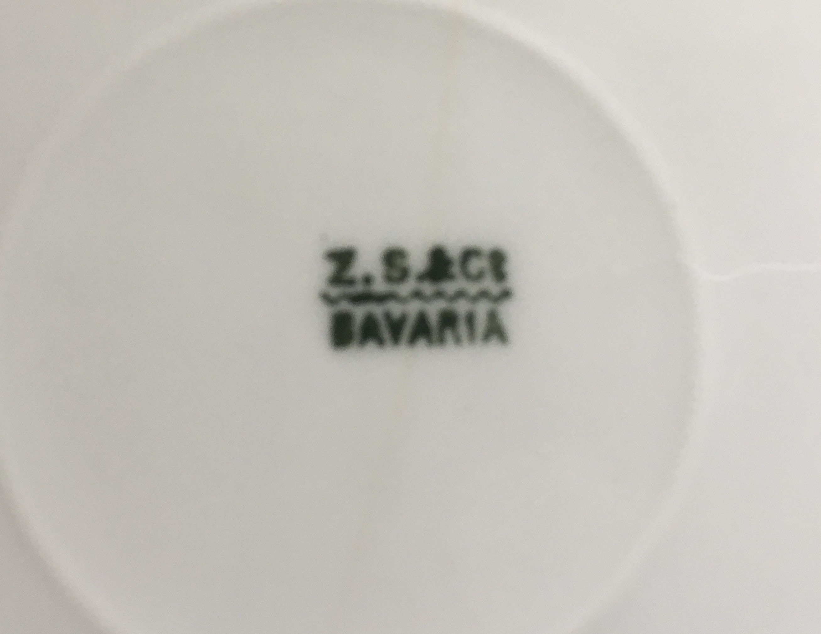 Vintage Plate Zeh Scherzer Z.C. & Co Bavaria Germany Hydrangea ...