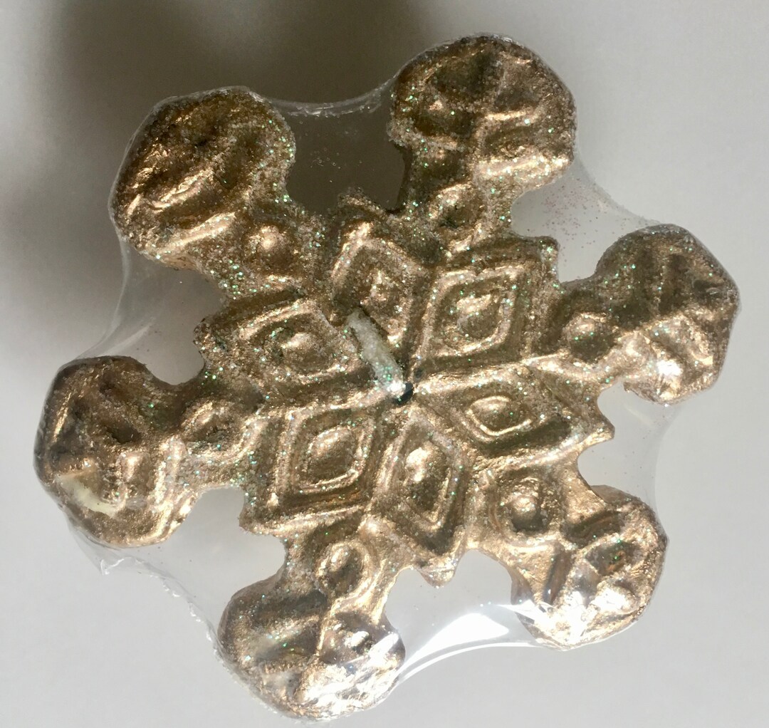 Vintage Gold Snowflake Floating Candles Set 5 - Etsy