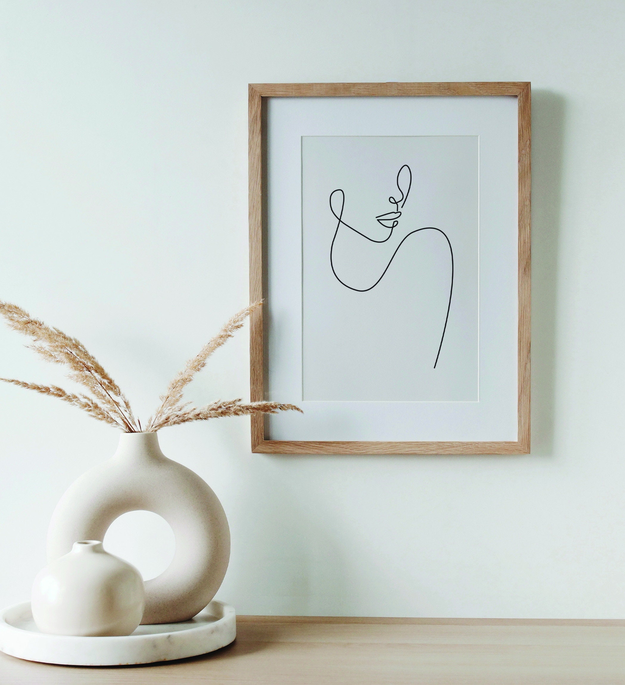 Instant Download Modern One Line Art, Modern Body Line Wall Art ...