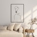 Chic Lady Line Art Print - High Fashion Line Art - Lady Line Art Print ...