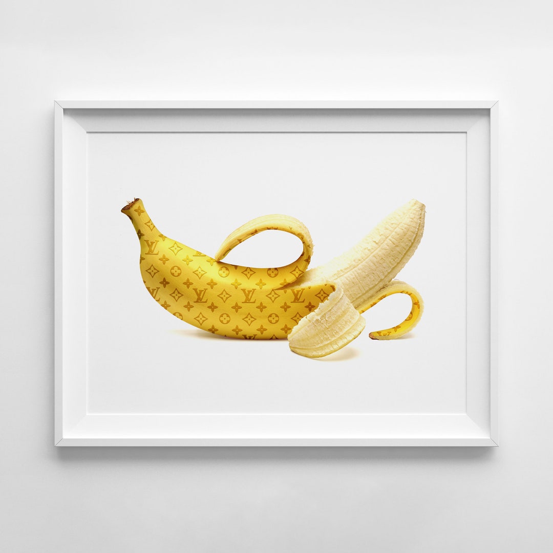 Single Banana Poster, Designer Banana Art, Fashion Banana Art Print ...