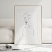 Designer Line Art Print, Elegant Lady Line Art, High Fashion Line Art ...