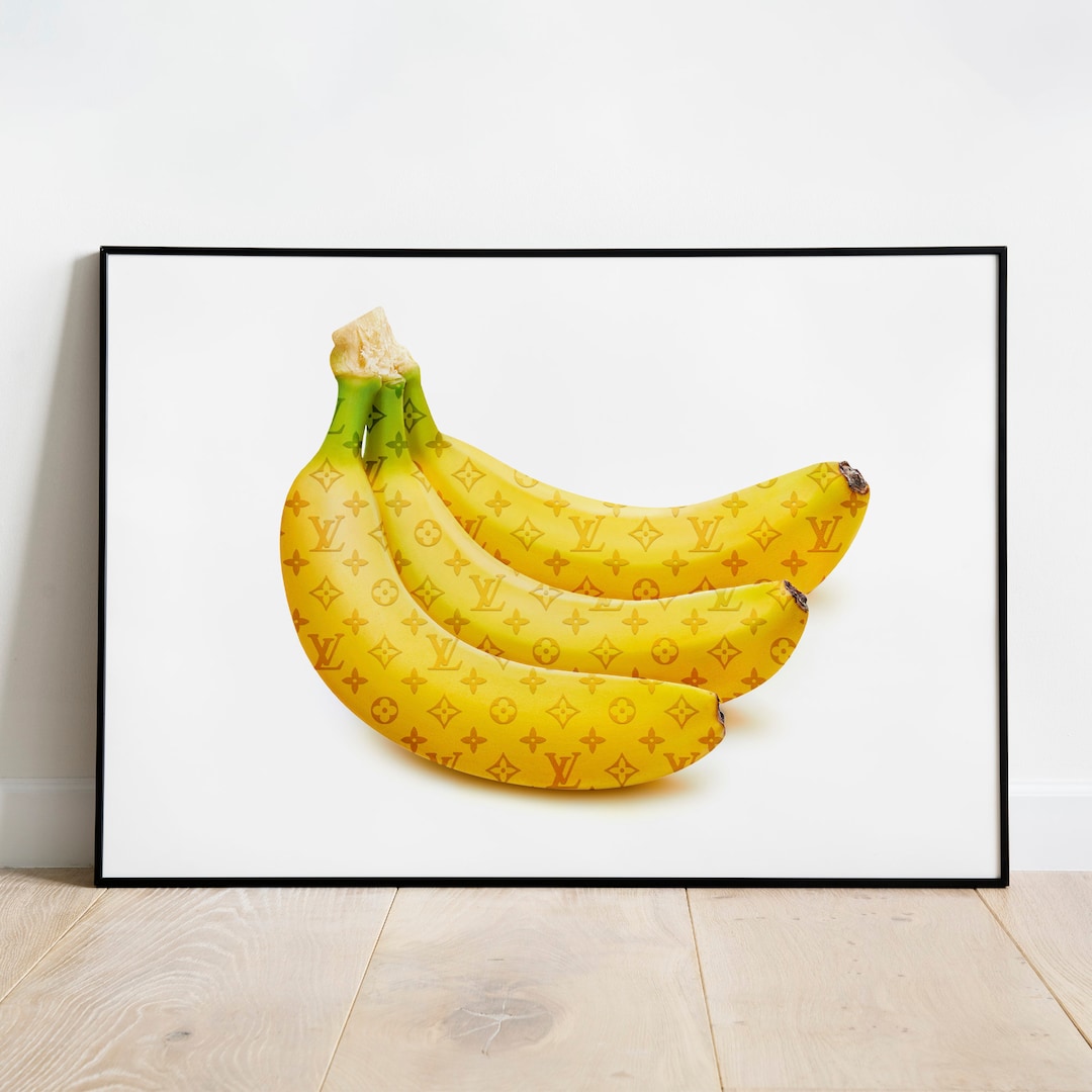 Stalk of Banana Poster, Bunch of Bananas, Fancy Fruit, Art Print ...