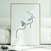 Digital Designer Portrait, Digital Luxury Line Art, High Fashion Line ...