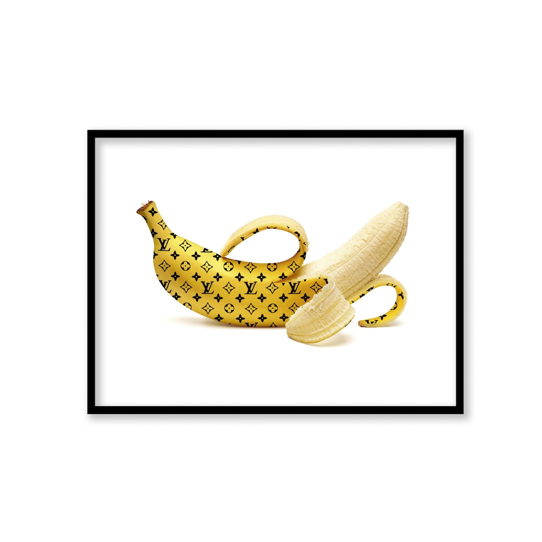 Digital Banana Poster, Art Print, Banana Art, Designer Banana Print ...