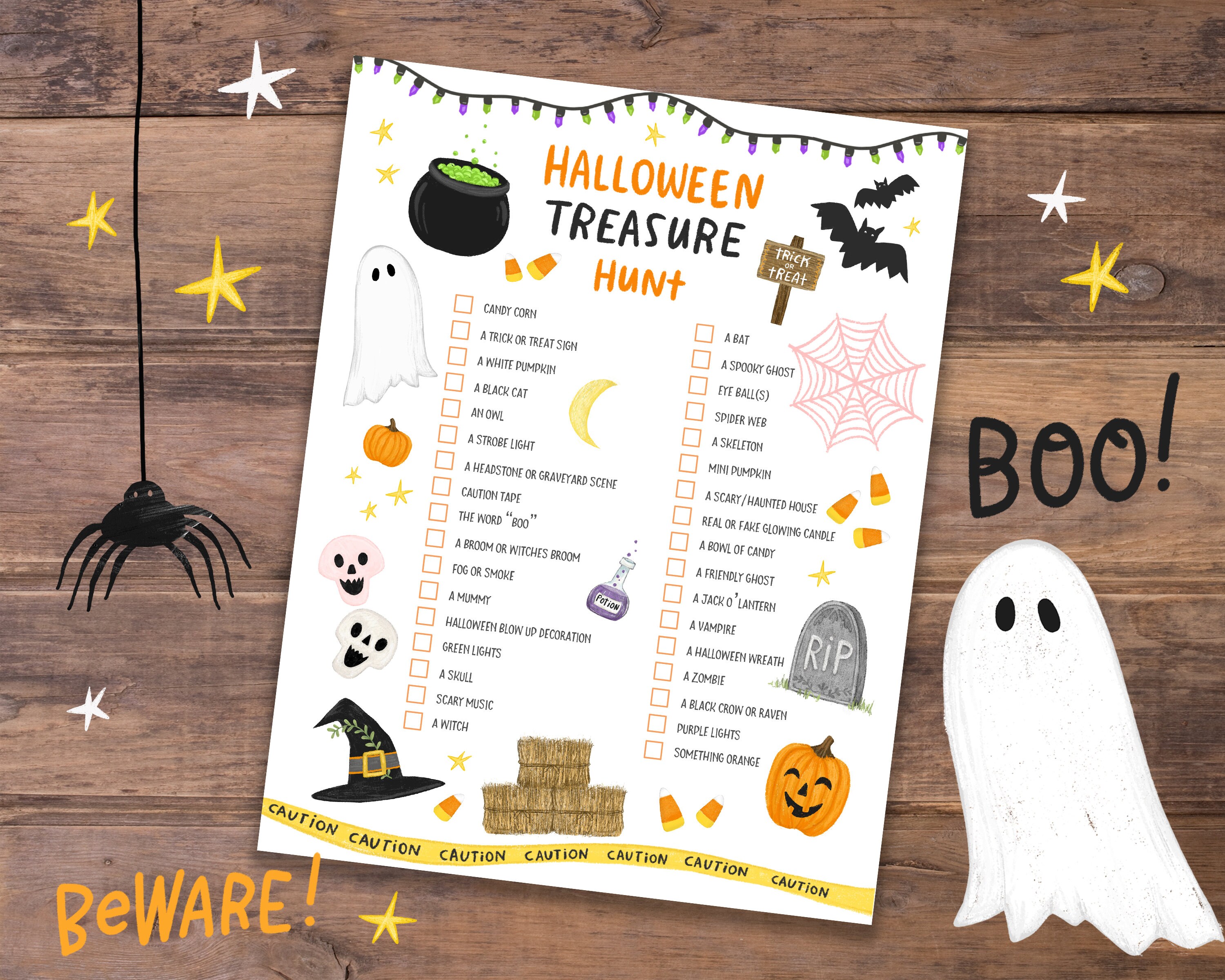 Halloween Treasure Hunt Outdoor Halloween Party Game - Etsy