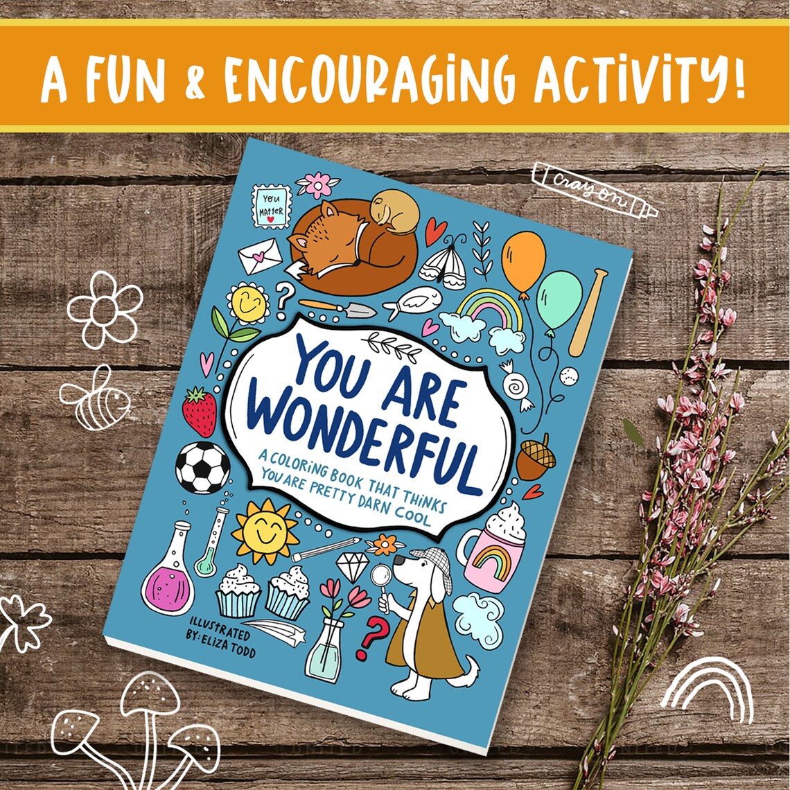 Coloring Book-digital Download Kids Activities Positive Coloring Book ...