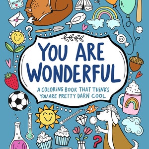 Coloring Book-digital Download Kids Activities Positive Coloring Book ...