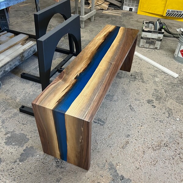 Modern Waterfall Bench - Etsy