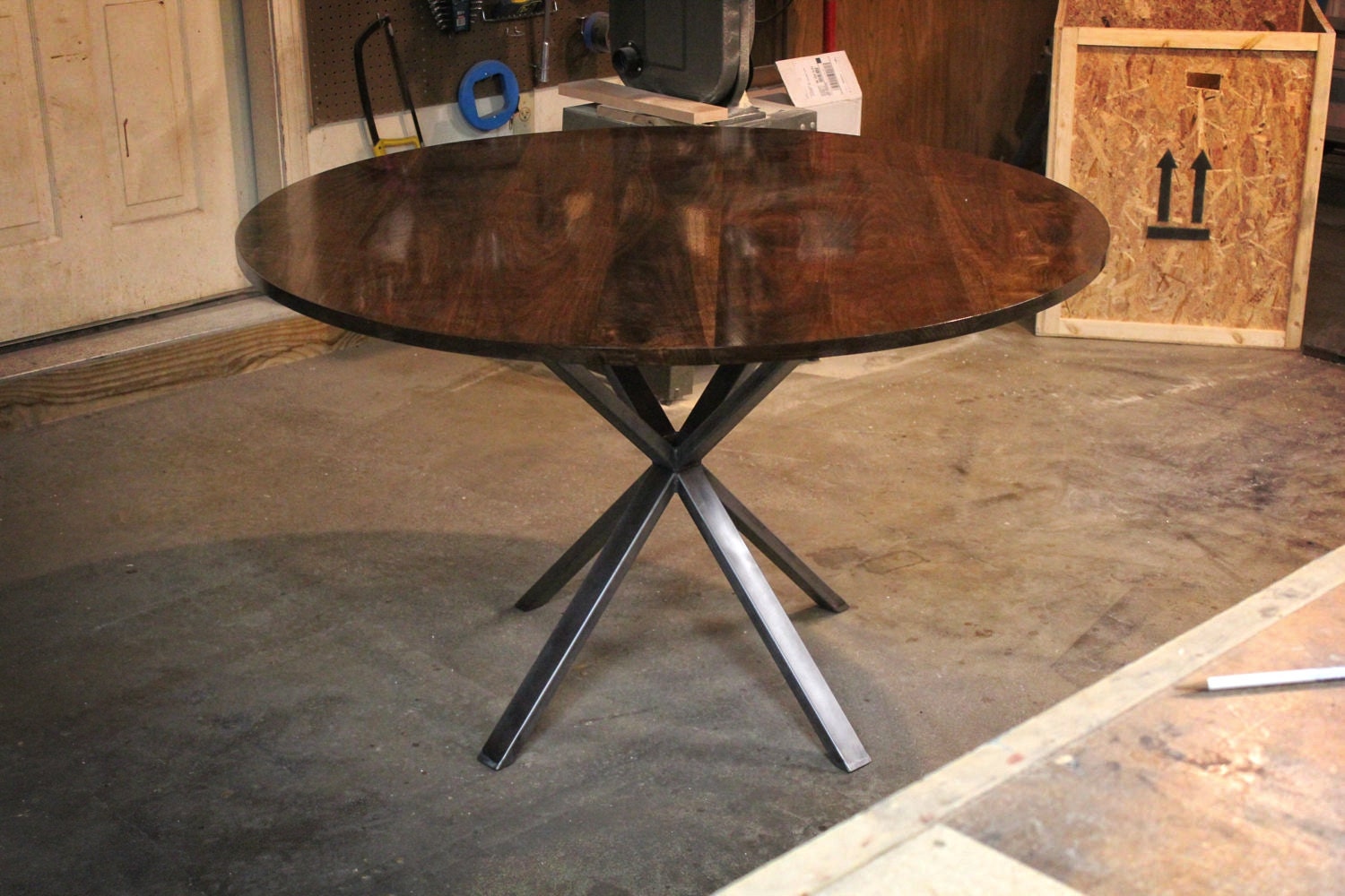 American Black Walnut Double-x Table | Etsy