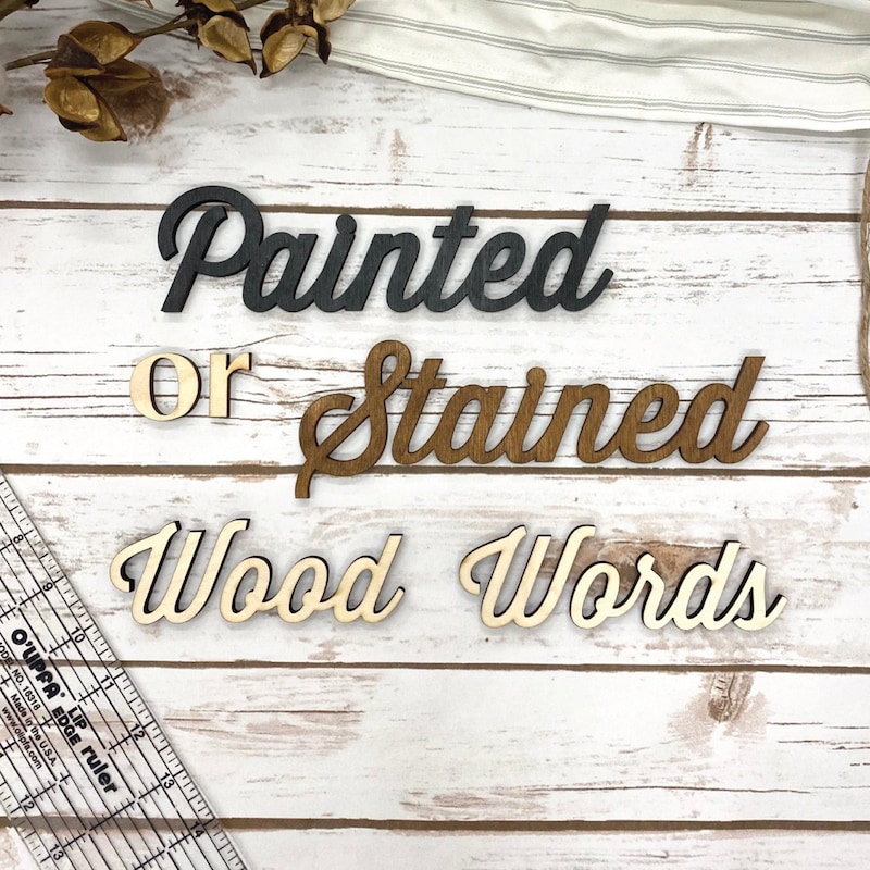 Wood Words - Etsy