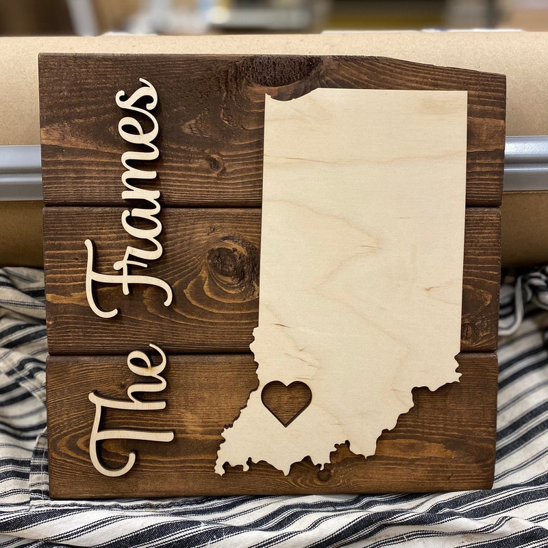 Home State Sign - Etsy