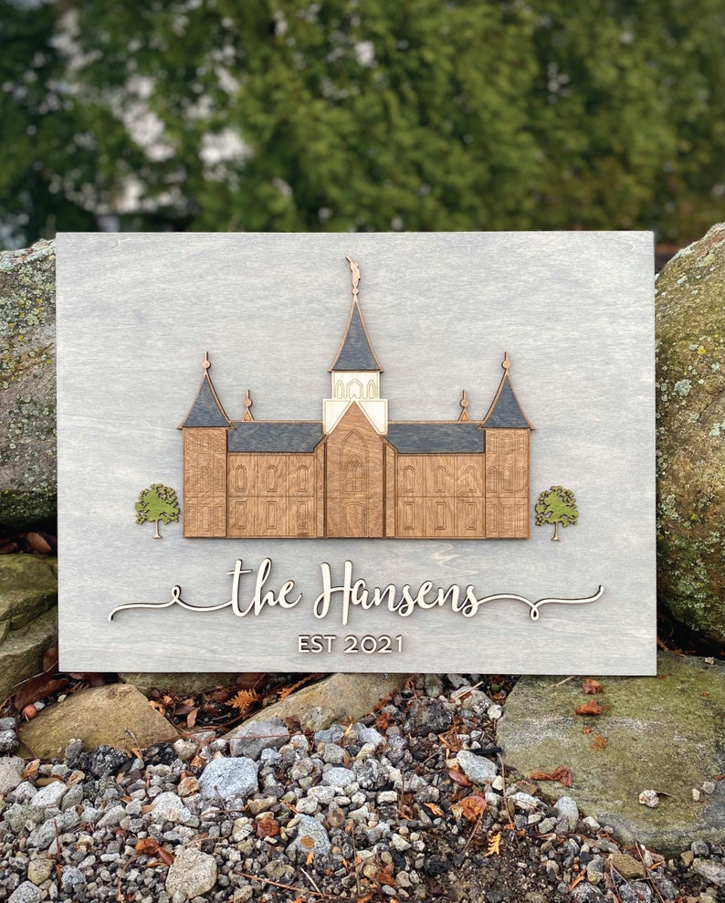 LDS Temple Art Mormon Temple Wedding Sign Families Are - Etsy