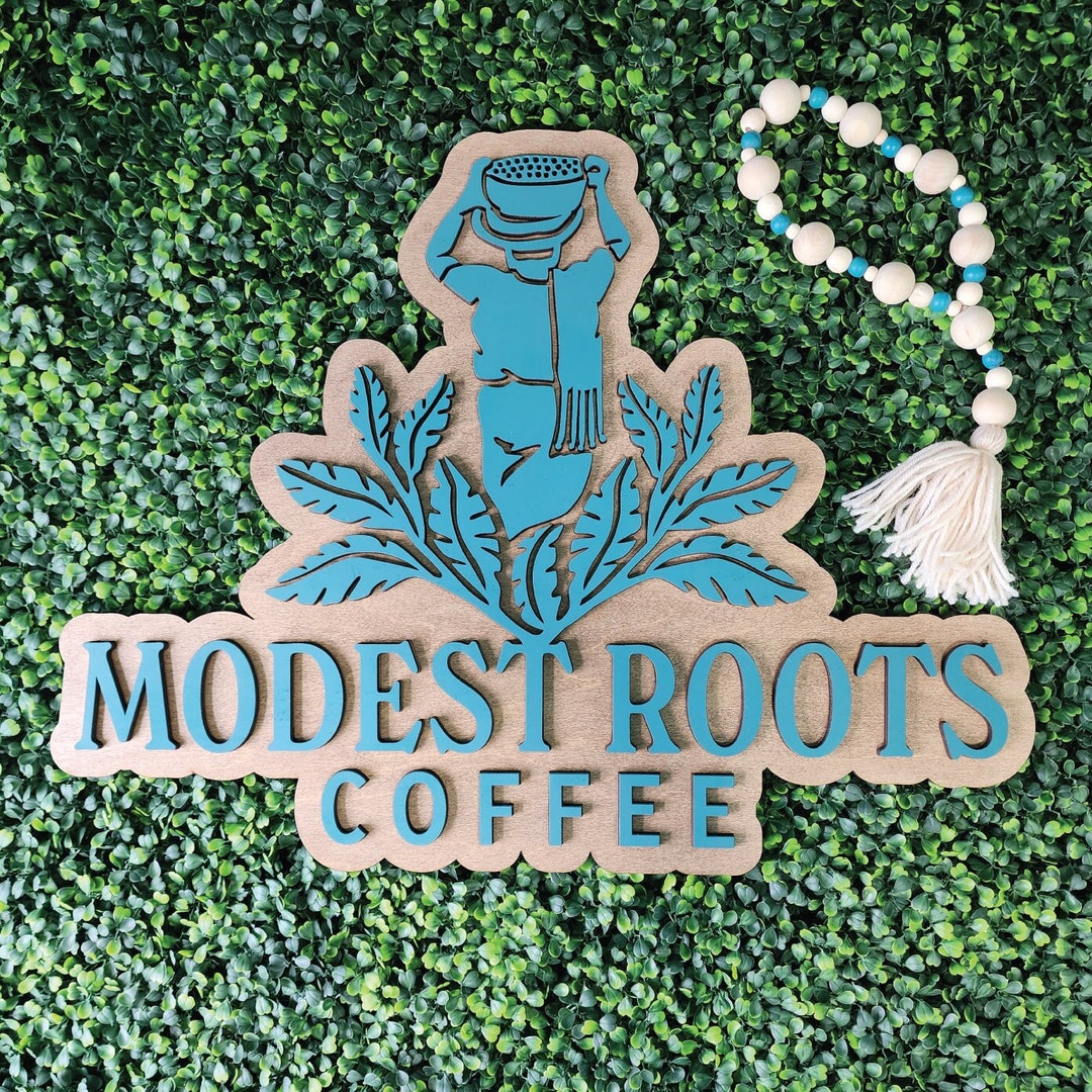 Mobile Coffee Truck Sign, Custom Logo Sign, Bar Cart Wood Sign, - Etsy