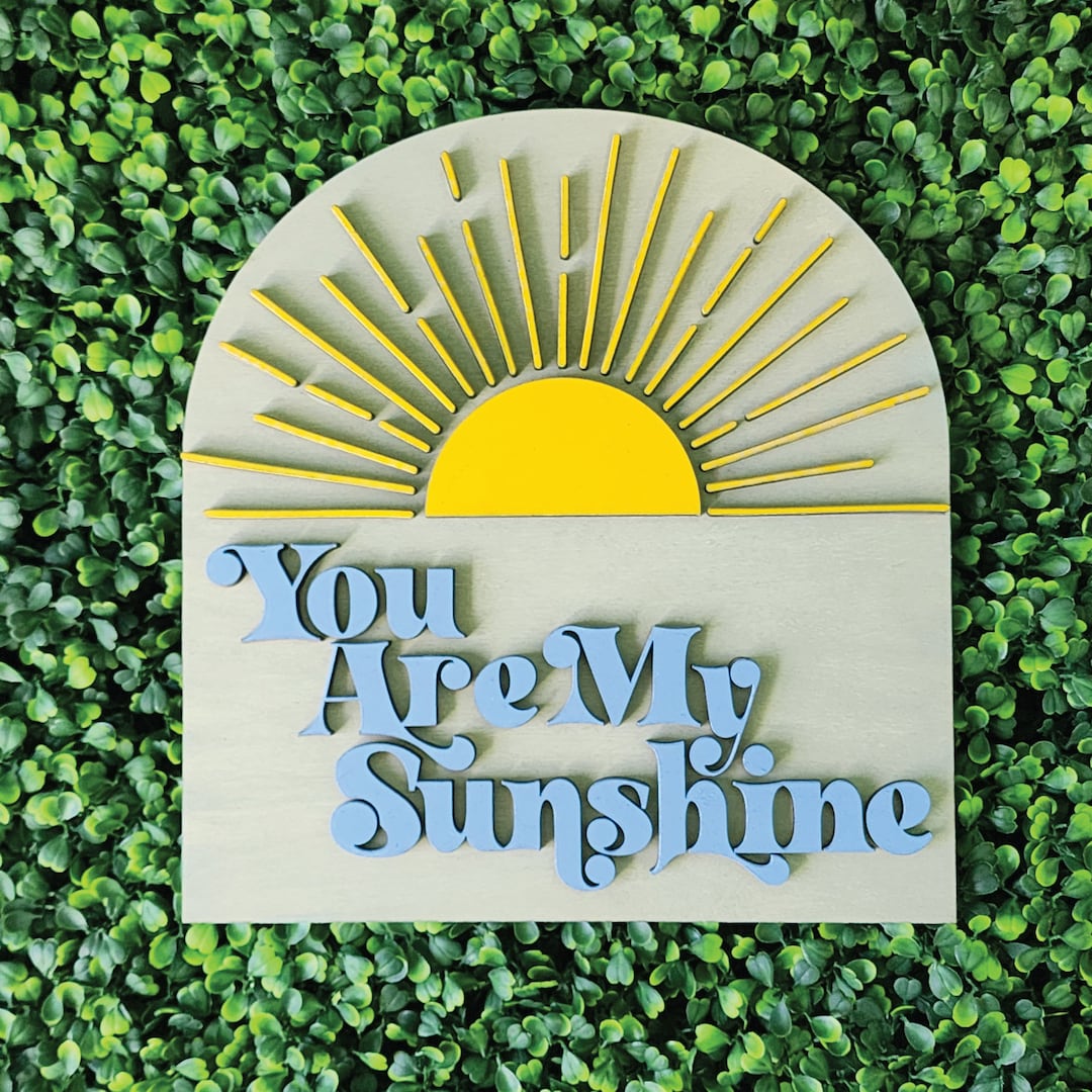 You Are My Sunshine Wood Sign: Boho Kids Room Decor - Etsy