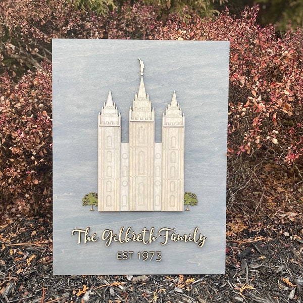 Temple Wood Sign - Etsy