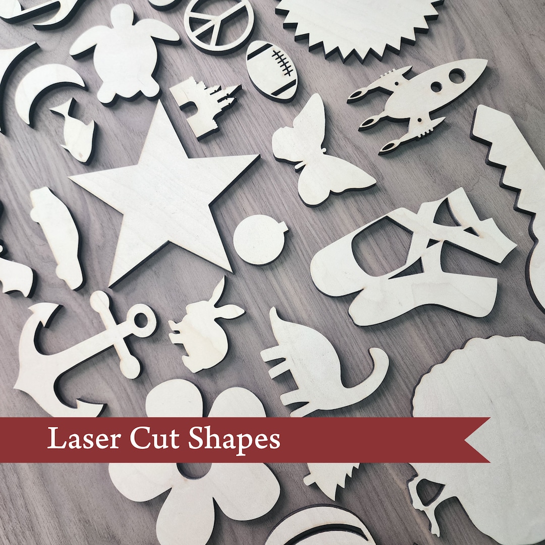 Wood Shapes - Custom Cut Wood Cutout - Wood Cuts Ready for Your DIY ...