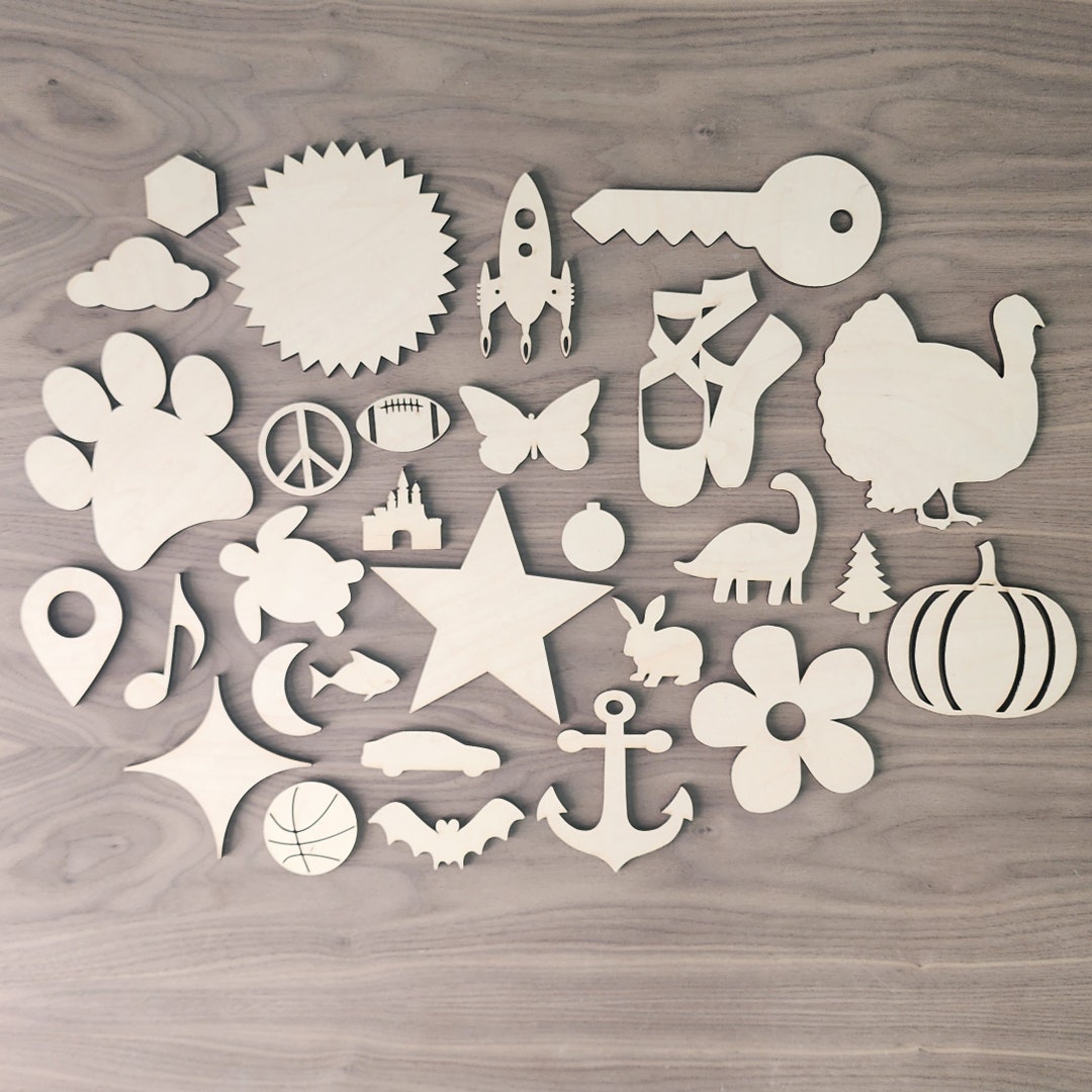Custom Laser Cut Wood Shapes: Maple Veneer DIY Crafts - Etsy