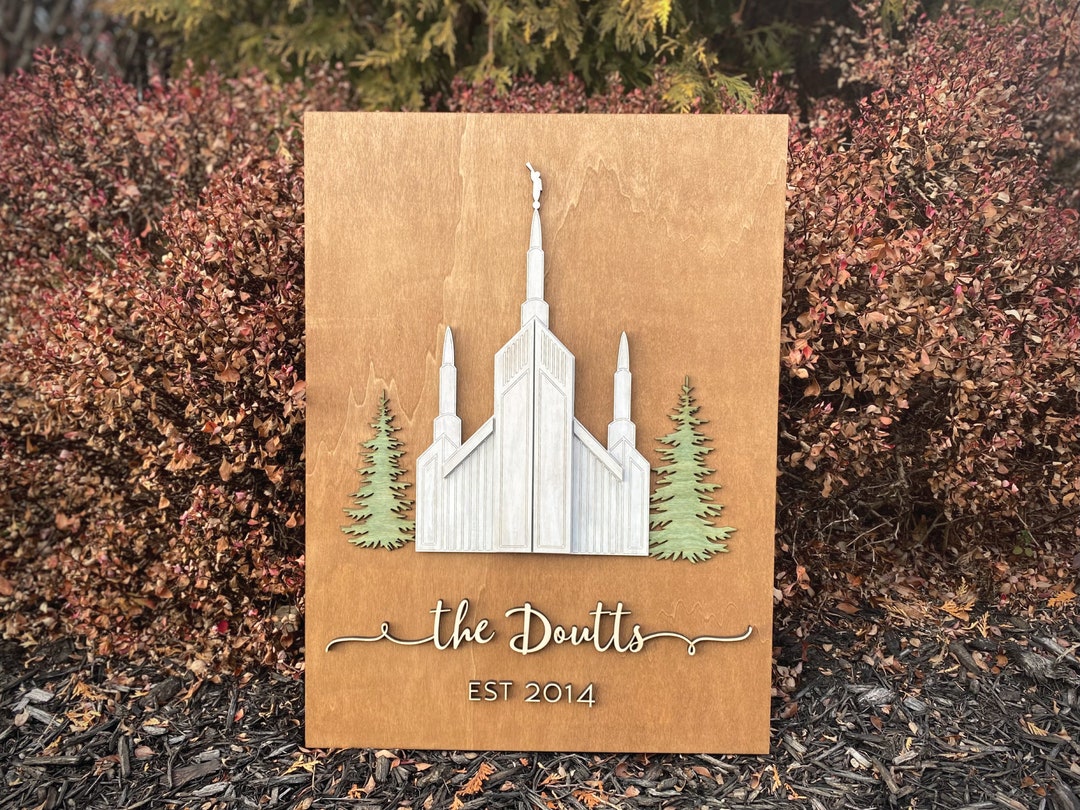 LDS Art, LDS Wood Engraved Sign, Family Proclamation, Temple Recommend ...