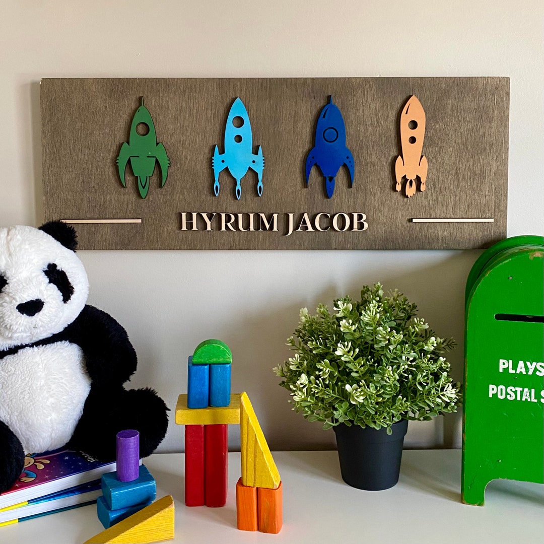 Custom Kids Room Sign | Kids Bedroom Decor | Kids Wooden Sign ...