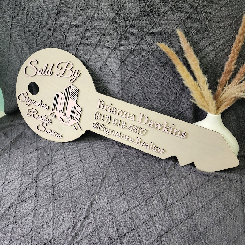 Realtor Key Sign - Etsy