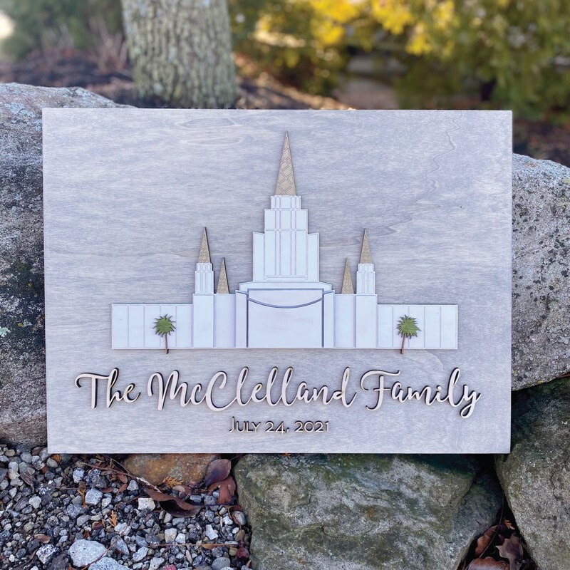 Temple Wood Sign - Etsy