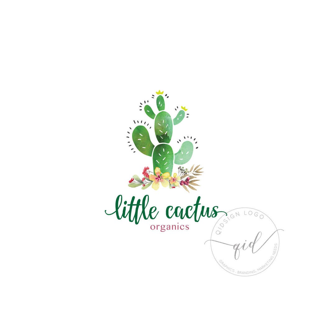Premade Cactus Logo Photography Logo Business Logo Branding Logo Floral ...