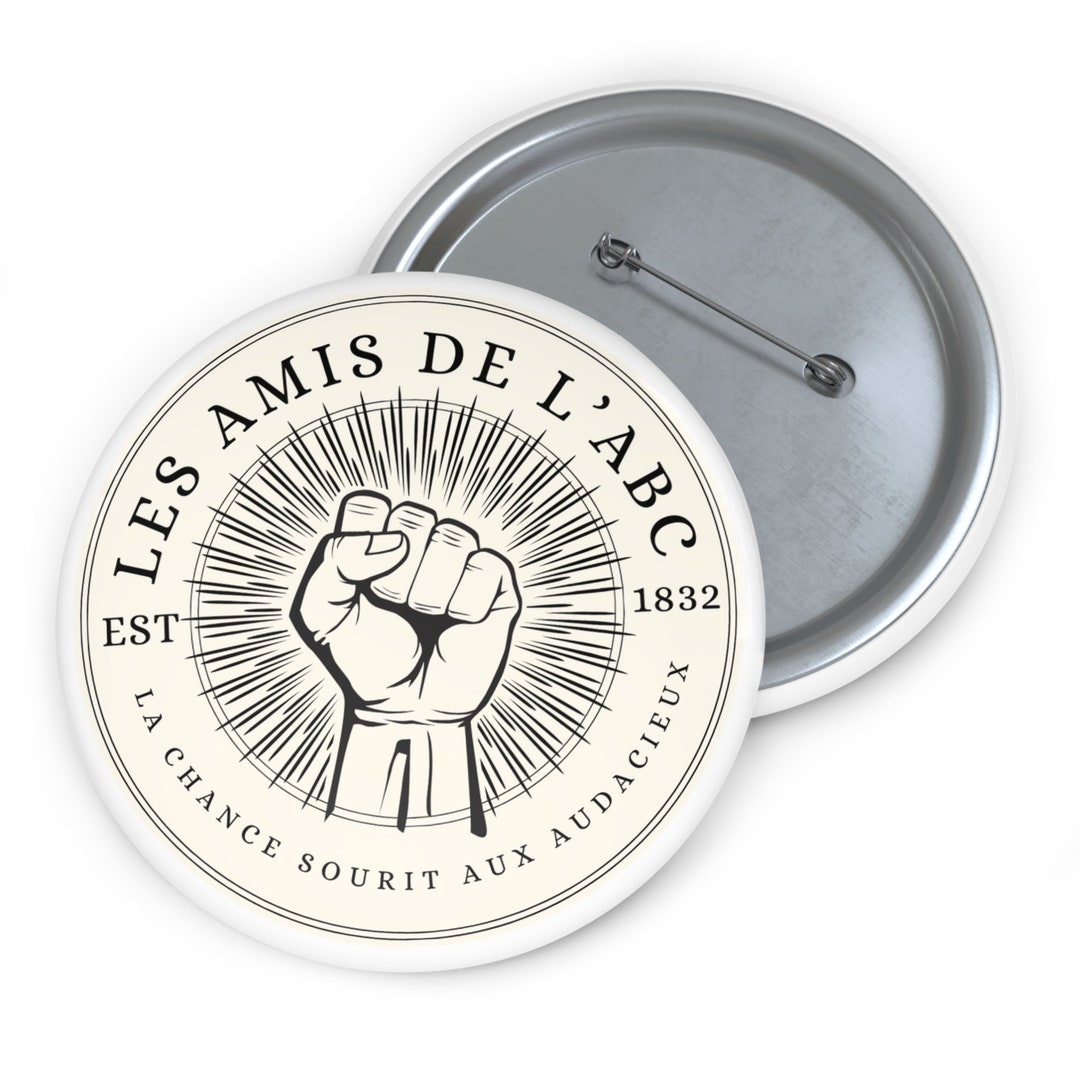 Les Amis De L'abc les Miserables Pin Buttons V2 - Etsy
