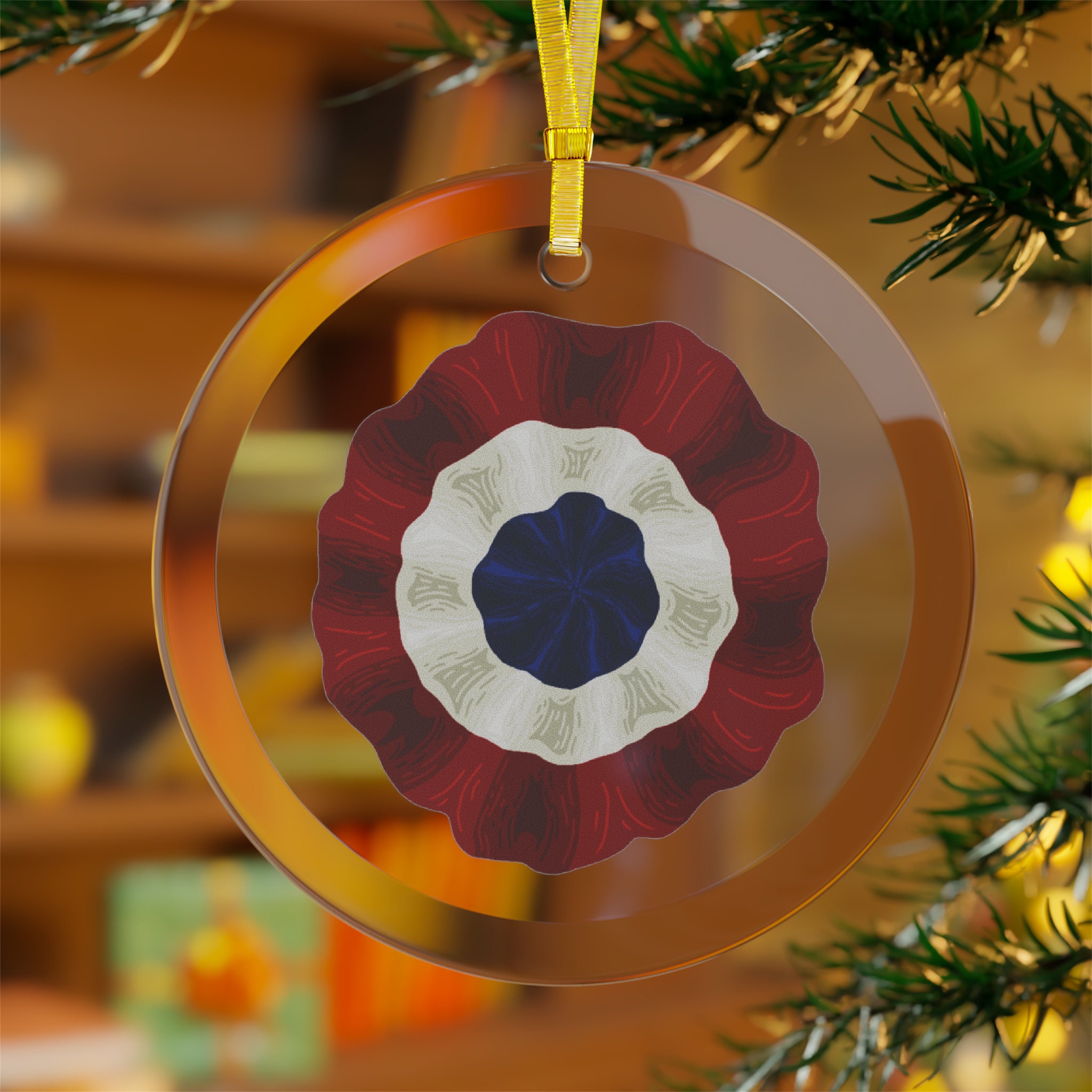 French Cockade Glass Ornament french Revolution / Les Miserables - Etsy