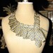 Pleated Silk Ascot - Ruffled Neck Scarf - Silk Necktie Accessory ...