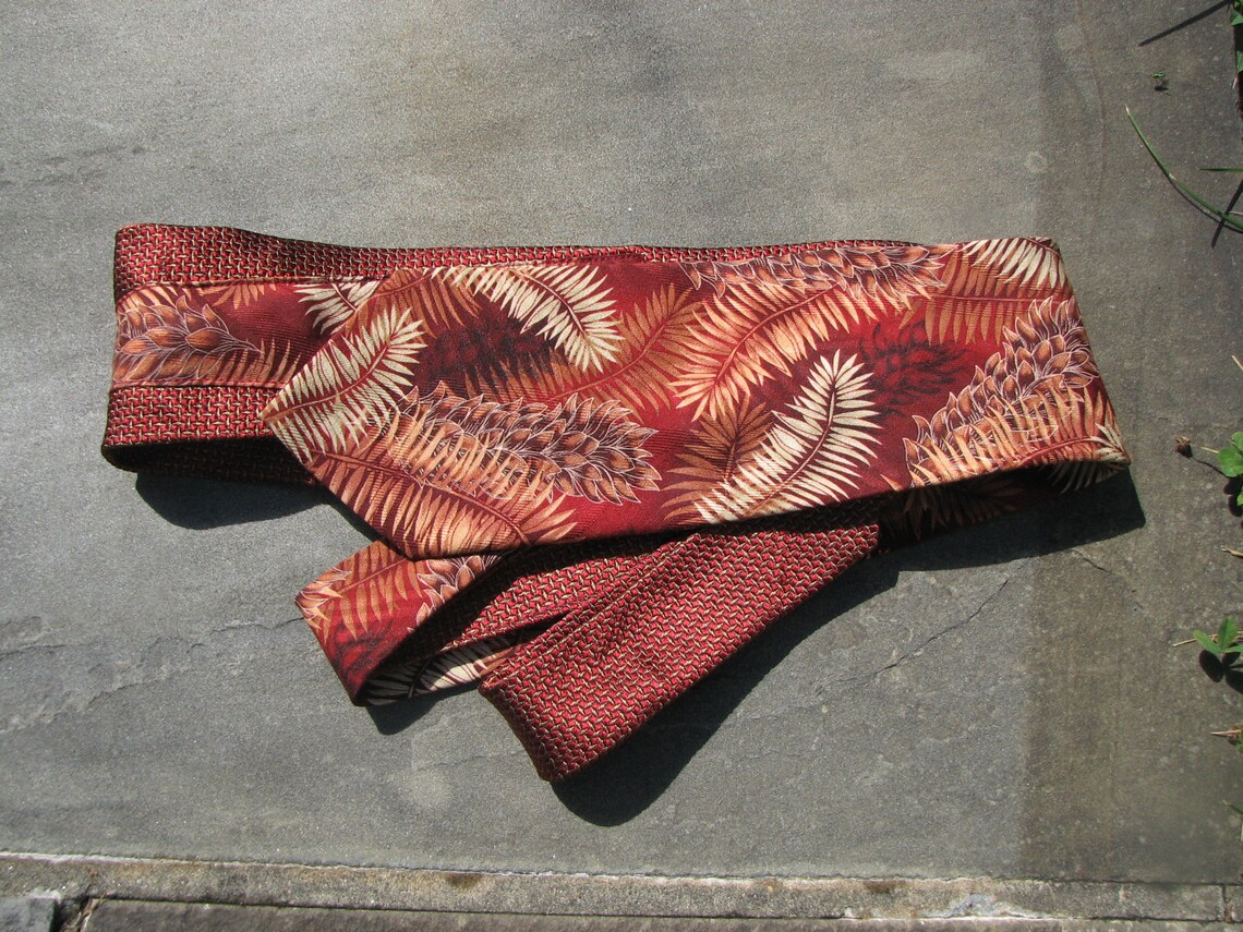 Wide Belt Obi Belt OOAK Necktie Belt Refashioned Necktie - Etsy