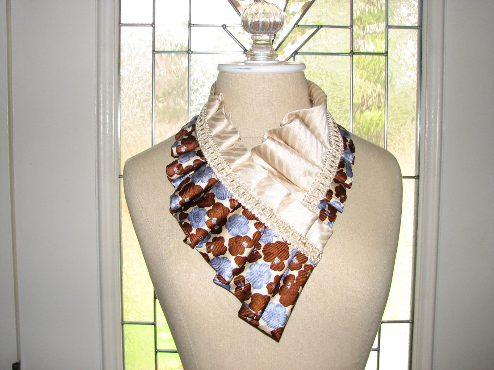 NEW - Necktie Necklace - OOAK Accessories - Ladies Ascot- Refashioned ...