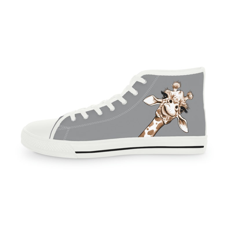 Humorous Sketched Giraffe - Men's High Top Sneakers - Etsy