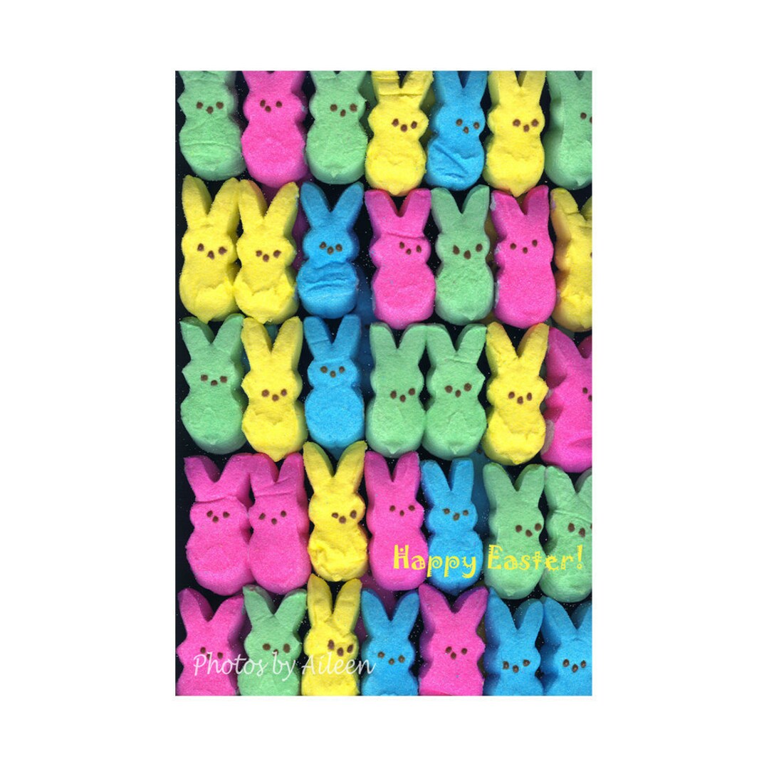 Peeps Card, Peeps Bunny Card, Easter Card, Rabbit Card, Easter Candy ...