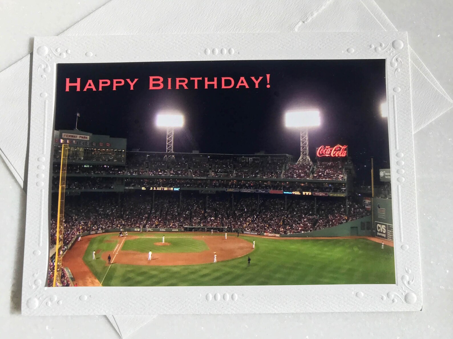 Red Sox Birthday Card Fenway - Etsy