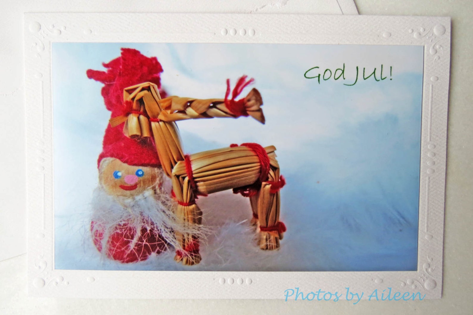 Wintry God Jul Swedish Christmas Card - Etsy