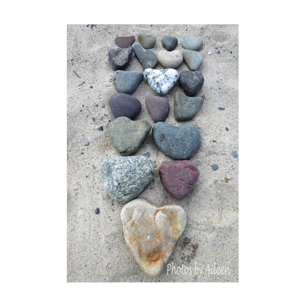 Heart Card Heart Shaped Rock Card Love Heart Card Wedding - Etsy