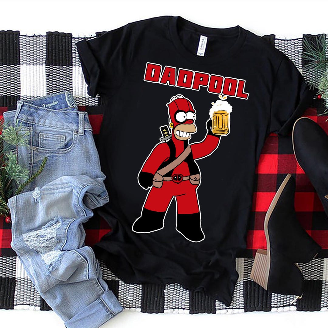 Homer Simpson Father Deadpool Dadpool, PNG, Father's Day Sublimation ...