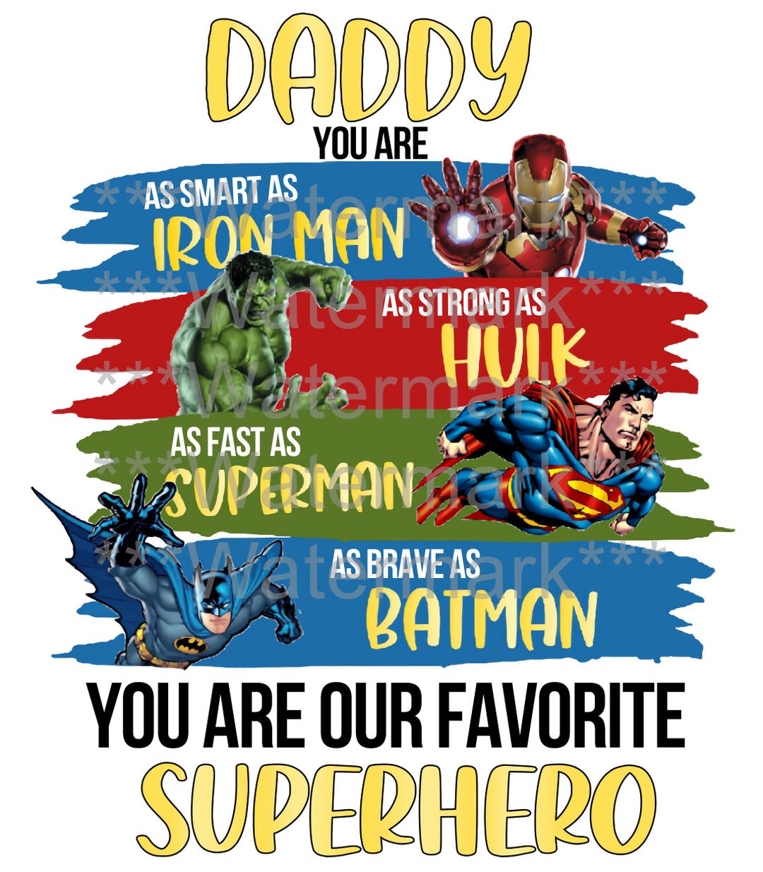 Superhero Dad PNG, Funny Daddy Superpower Digital Design, Father's Day ...
