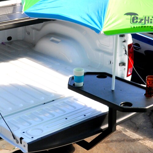 The EZ Hitch Tailgate Table is a Trailer Hitch Supported Table - Etsy