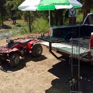 The EZ Hitch Tailgate Table is a Trailer Hitch Supported Table - Etsy
