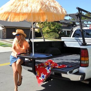 The EZ Hitch Tailgate Table is a Trailer Hitch Supported Table That ...