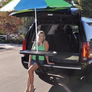 The EZ Hitch Tailgate Table is a Trailer Hitch Supported Table - Etsy