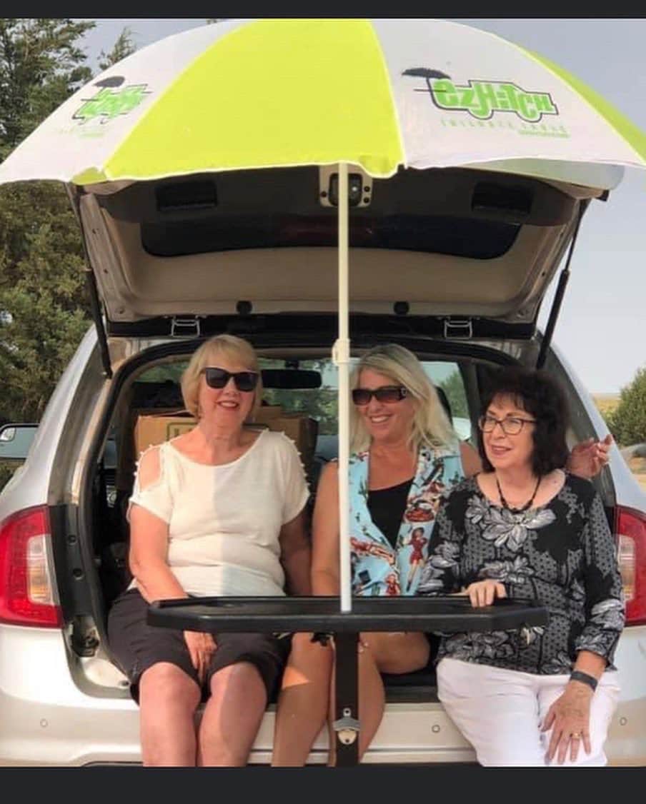 The EZ Hitch Tailgate Table is a Trailer Hitch Supported Table That ...