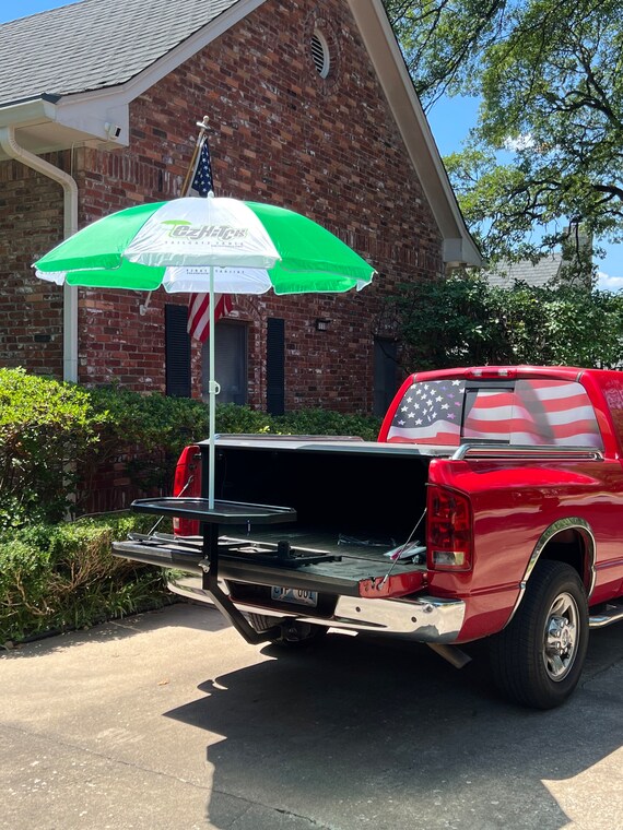 The EZ Hitch Tailgate Table is a Trailer Hitch Supported Table - Etsy
