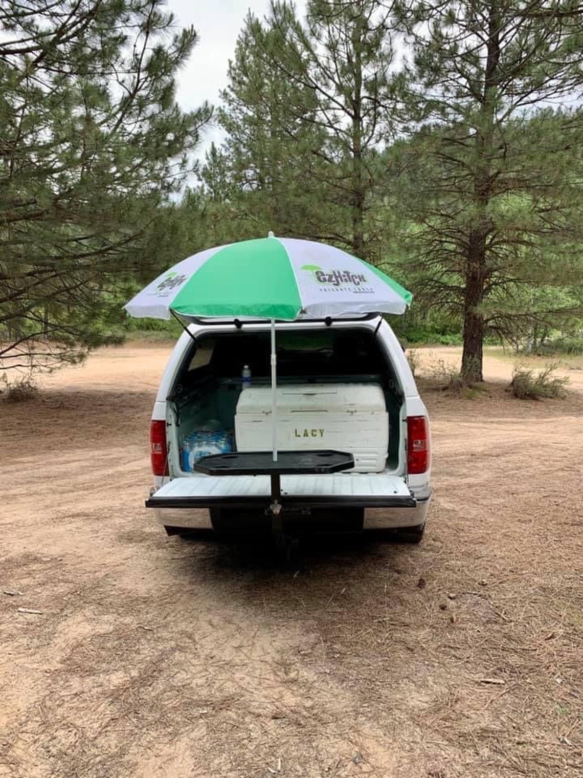 The EZ Hitch Tailgate Table is a Trailer Hitch Supported Table - Etsy