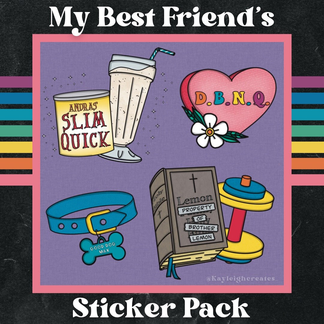 My Best Friend's Sticker Pack stickers Inspired by My - Etsy