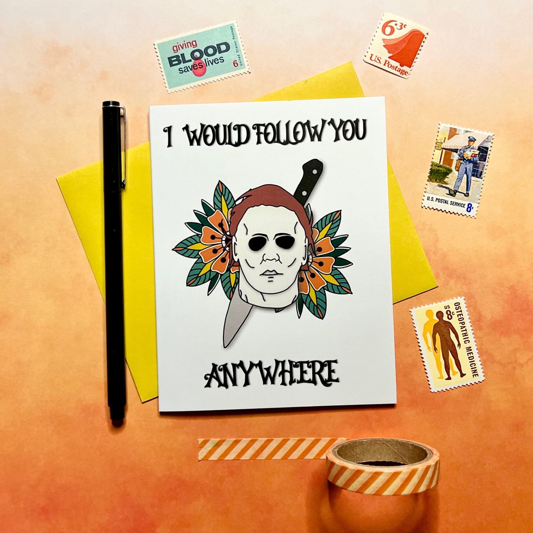 Michael Myers Love Card - Etsy