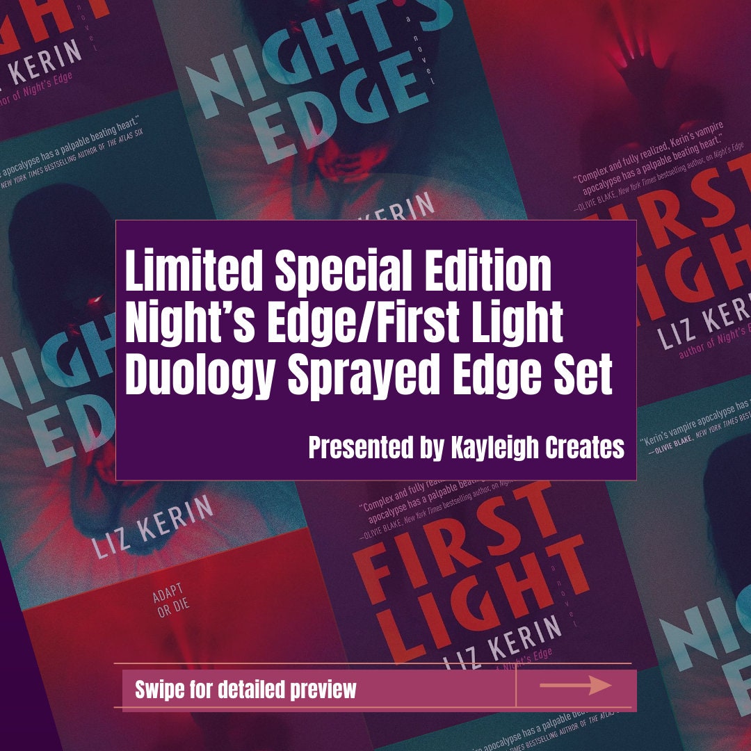 Night’s Edge First Light Sprayed Edge Duology - Etsy