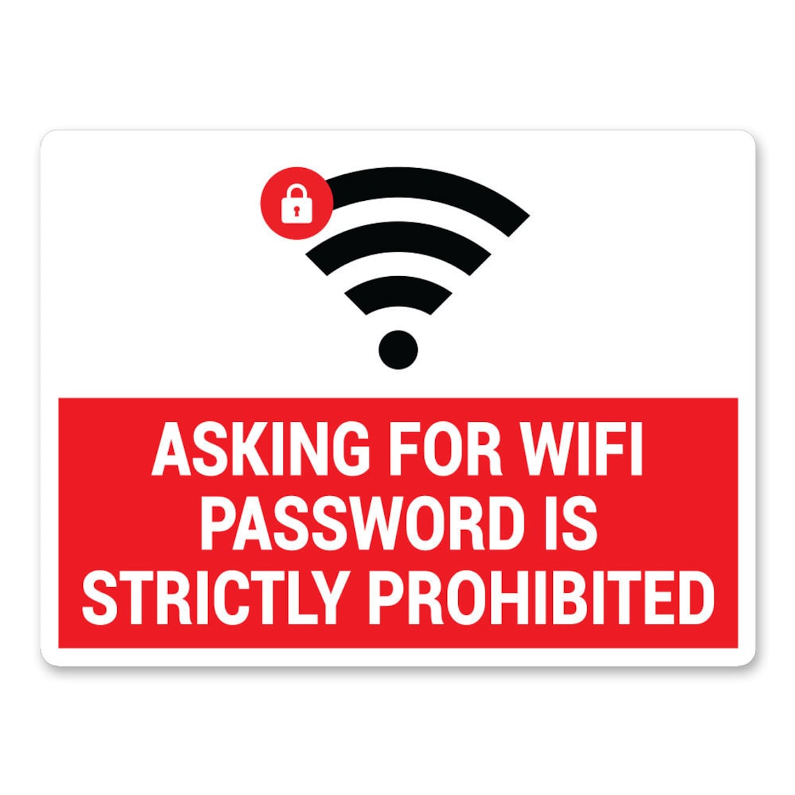Asking for Wifi Password is Strictly Prohibited - Etsy